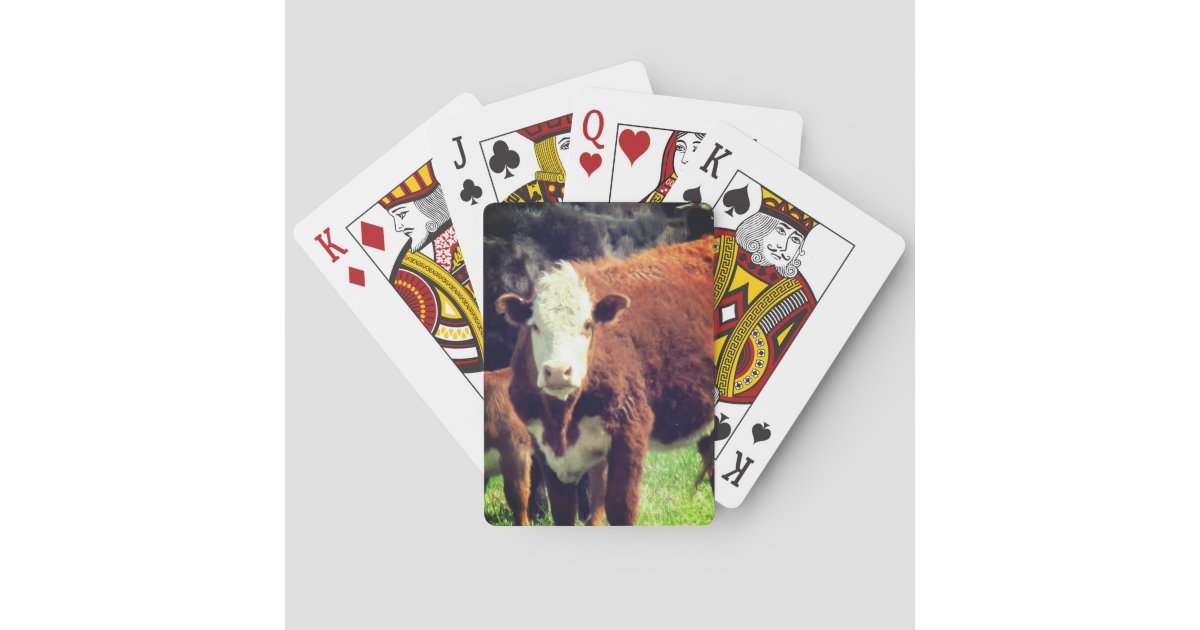 Cow Playing Cards | Zazzle