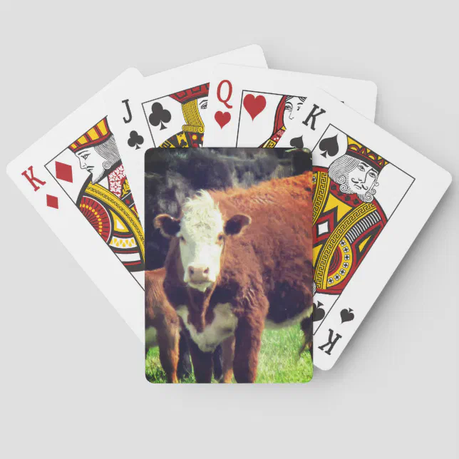 Cow Playing Cards | Zazzle
