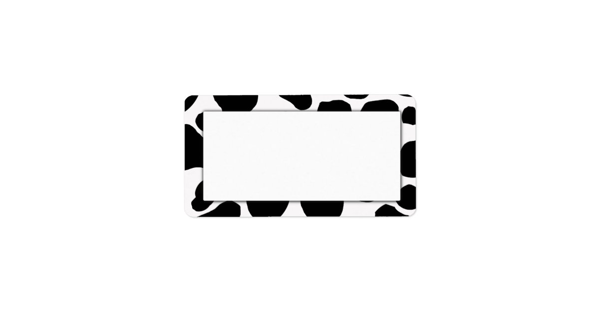 Cow Print Address Labels | Zazzle