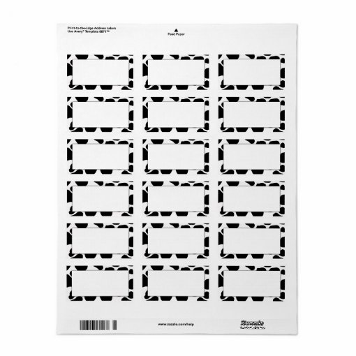 Cow Print Address Labels | Zazzle