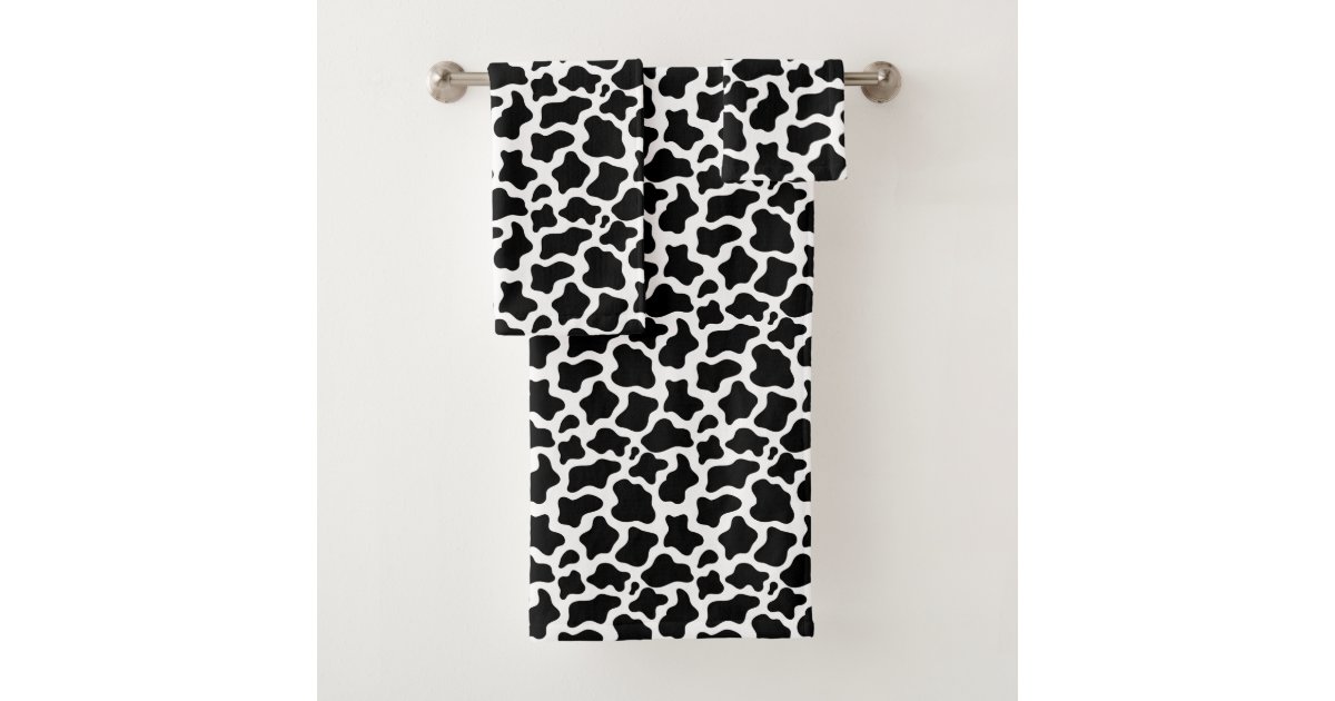 Cow Print Bath Towel Set | Zazzle