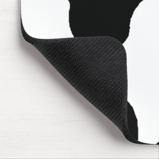 Cow print black and white blotchy pattern mouse pad | Zazzle