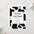 Cow Print Bridal Shower Invitation | Zazzle