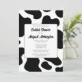 Cow Print Bridal Shower Invitation | Zazzle