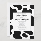 Cow Print Bridal Shower Invitation | Zazzle