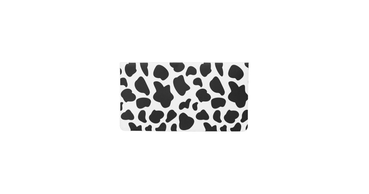 Cow Print Checkbook Cover | Zazzle