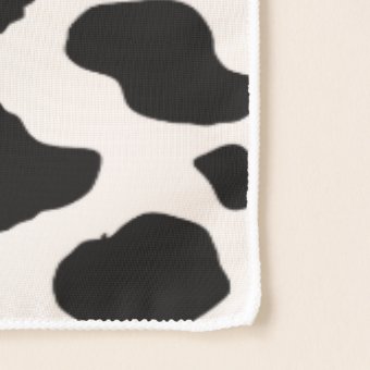 Cow Print, Cow Pattern, Cow Spots, Black And White Scarf | Zazzle