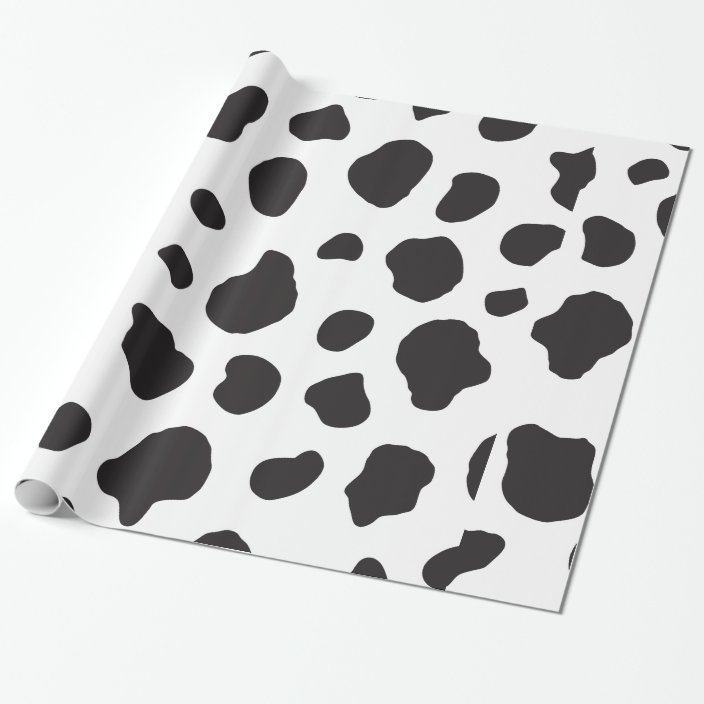 Cow Print, Cow Pattern, Cow Spots, Black And White Wrapping Paper ...