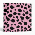 Cow Print, Cow Pattern, Cow Spots, Pink Cow 3 Ring Binder | Zazzle