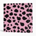 Cow Print, Cow Pattern, Cow Spots, Pink Cow 3 Ring Binder | Zazzle