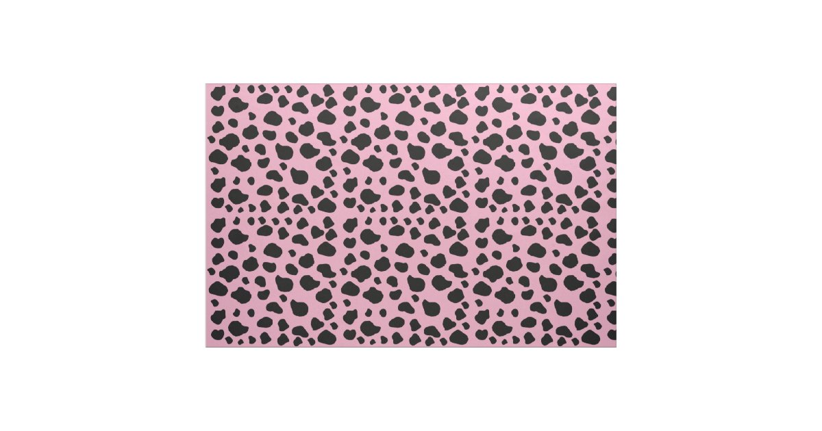 Cow Print, Cow Pattern, Cow Spots, Pink Cow Fabric | Zazzle