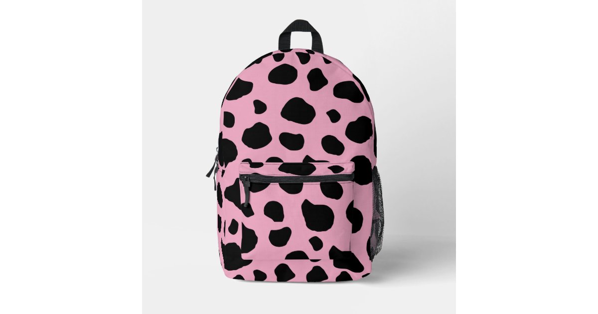 Cow Print, Cow Pattern, Cow Spots, Pink Cow Printed Backpack | Zazzle