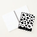 Cow Print, Cow Spots, Black And White, Your Name Notebook | Zazzle