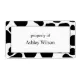 Cow Print Labels | Zazzle