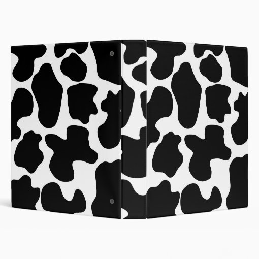 Cow Print Pattern Binder | Zazzle