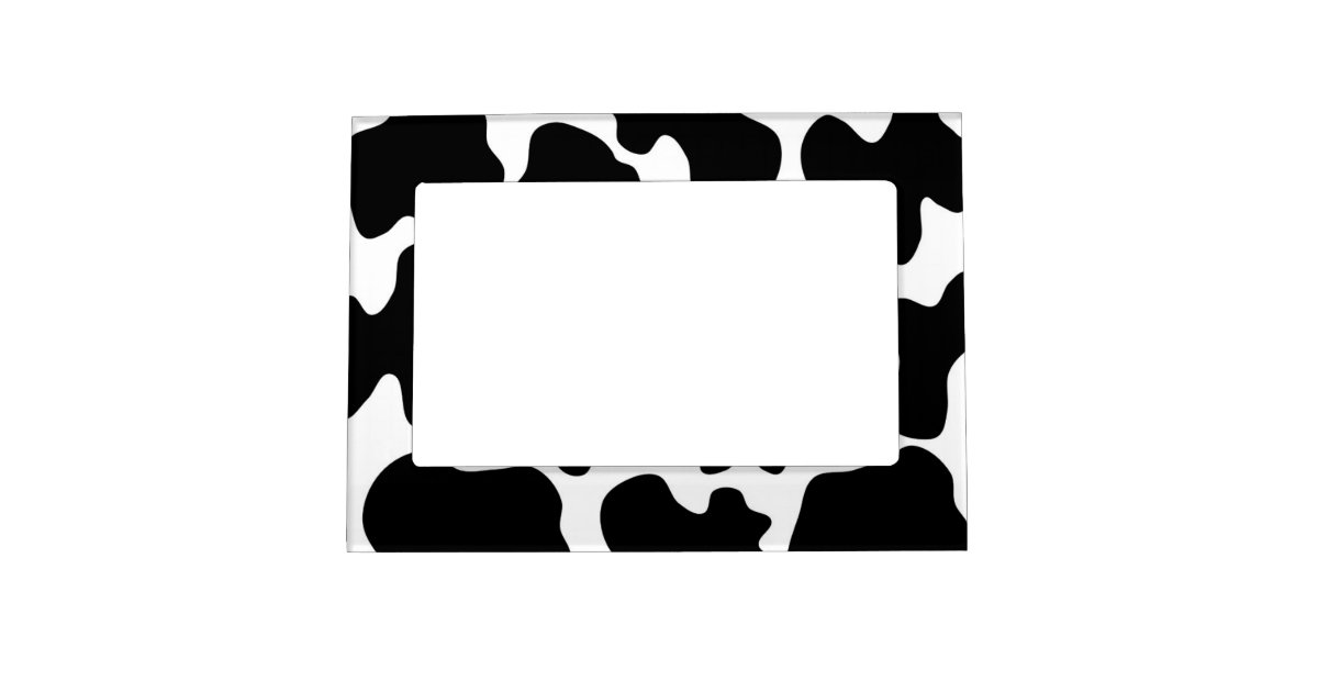 Cow Print Pattern Magnetic Frame | Zazzle