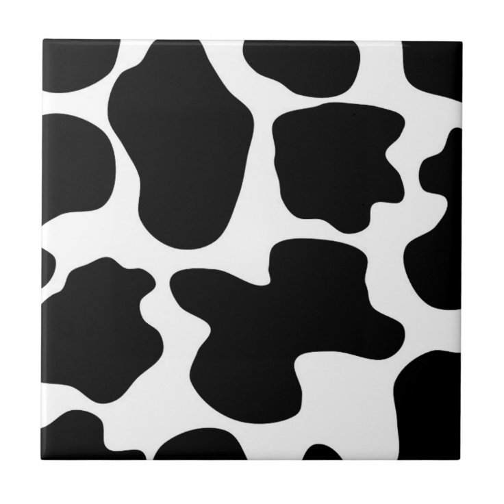 Cow Print Pattern Tile | Zazzle