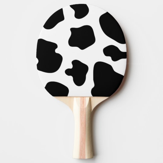 Cow print ping pong paddle for table tennis | Zazzle.com