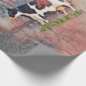 Cow Rustic Country Western Farm Decoupage Wrapping Paper | Zazzle