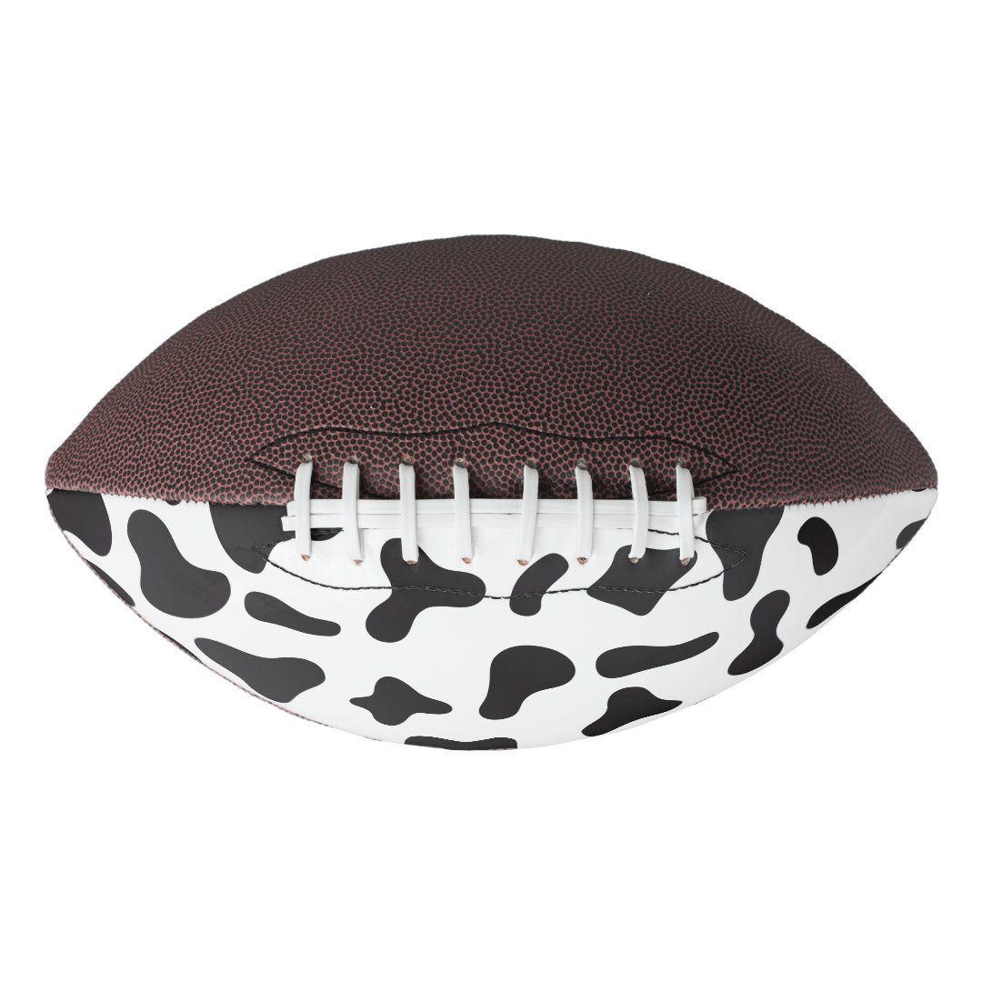 Cow Skin Texture Football | Zazzle