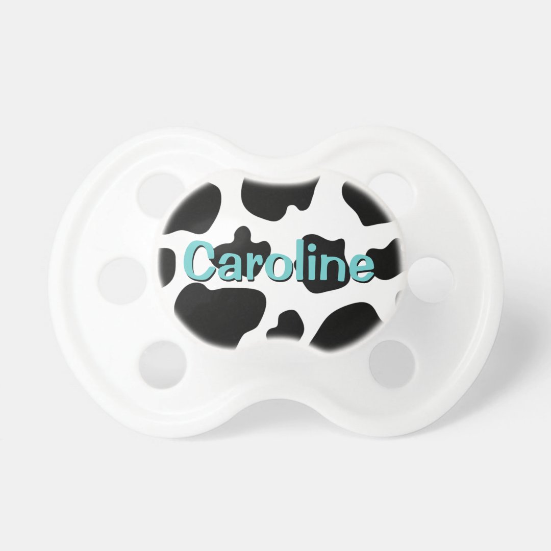 Cow spots pattern pacifier | Baby animal print | Zazzle
