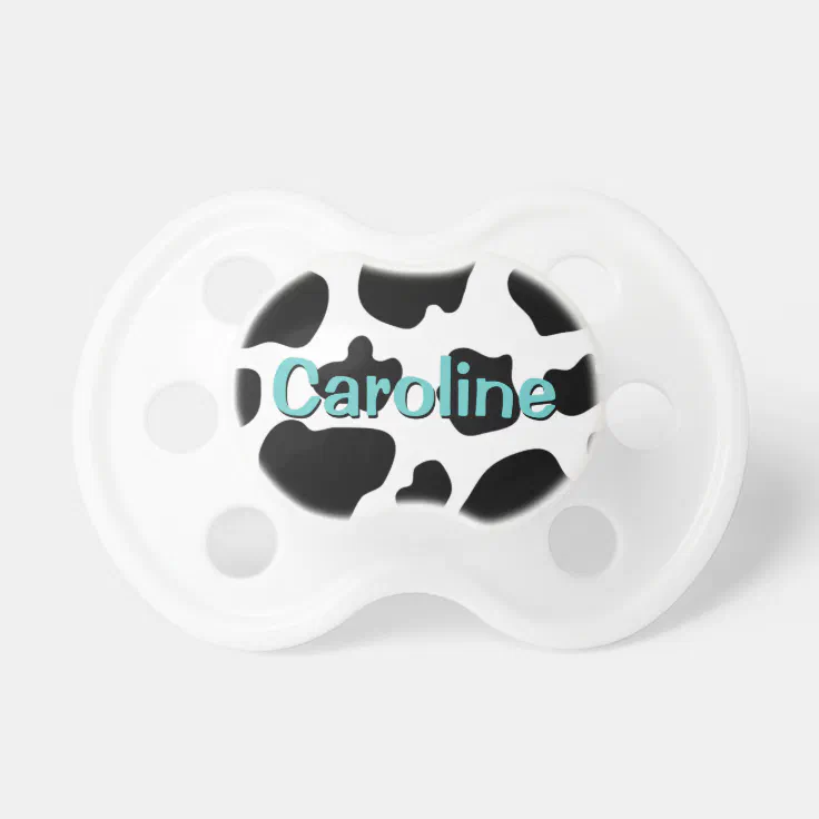 Cow spots pattern pacifier | Baby animal print | Zazzle