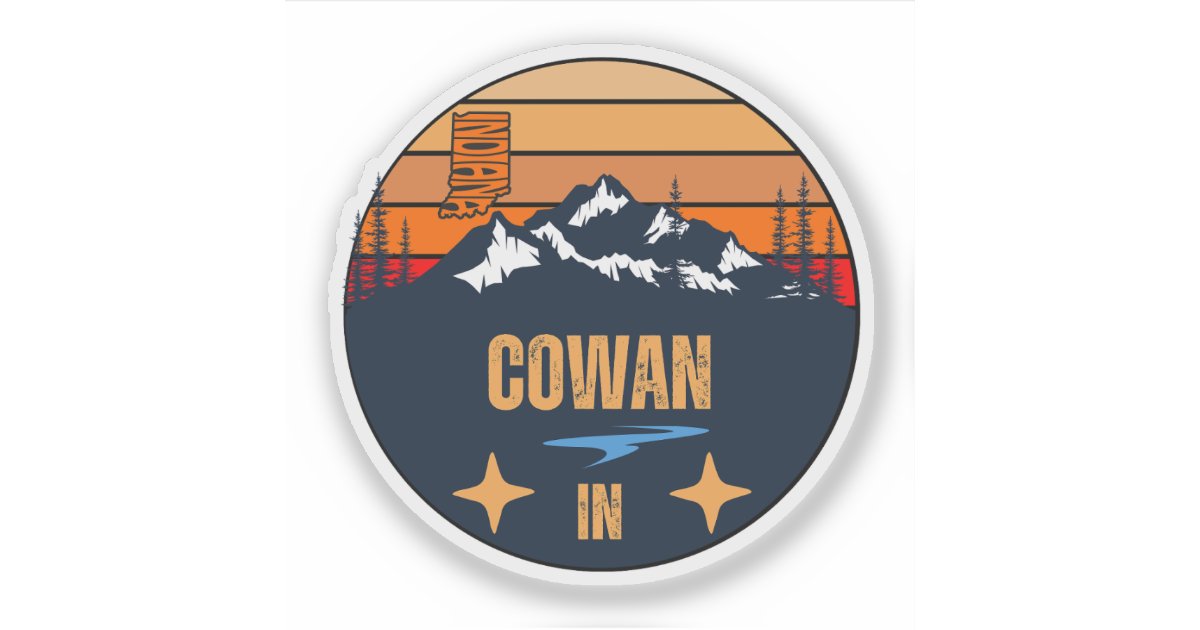 Cowan, Indiana Sticker | Zazzle