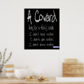 Coward's Code Poster | Zazzle