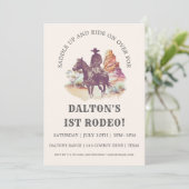 Cowboy 1st Rodeo Party | Birthday Invitation | Zazzle