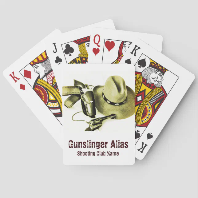 Cowboy Action Shooting Fast Draw Playing Card Deck | Zazzle