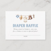 Cowboy Baby Shower Diaper Raffle Ticket Enclosure Card | Zazzle