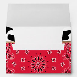 Cowboy, Bandana Style A6 Envelopes | Zazzle