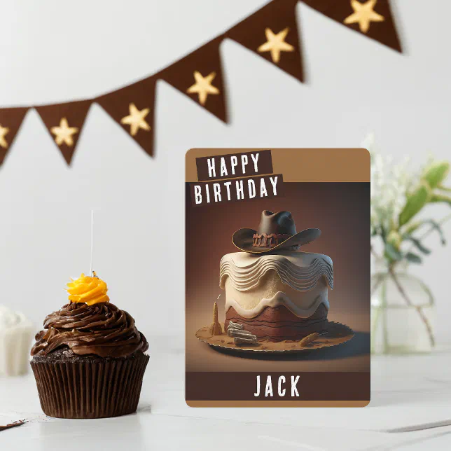 Cowboy Birthday Card | Zazzle