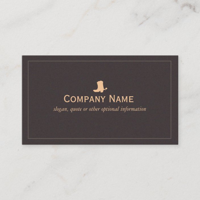 Cowboy Boot Business Card | Zazzle.com