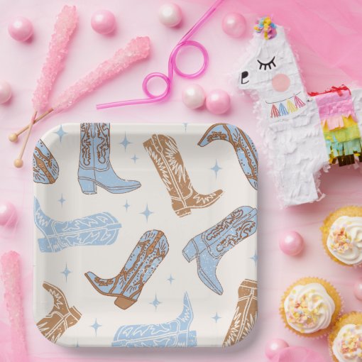 Cowboy Boot Party Plates | Zazzle