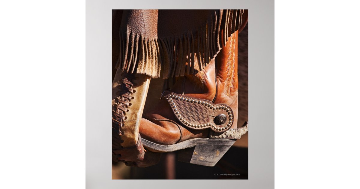 Cowboy boot poster | Zazzle