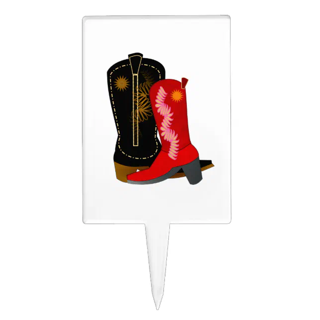 Cowboy Boots Cake Topper | Zazzle