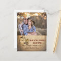 Cowboy Boots Rustic Country Photo Save the Date Announcement Postcard ...
