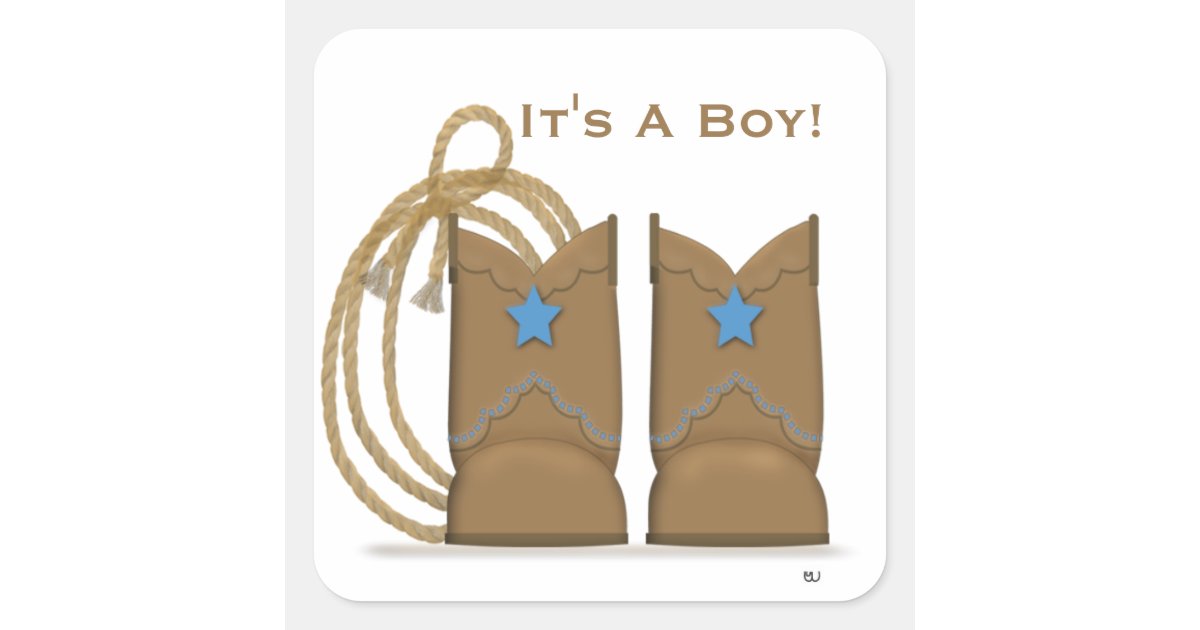 Cowboy Boots Sticker | Zazzle
