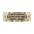 cowboy boots western address labels | Zazzle