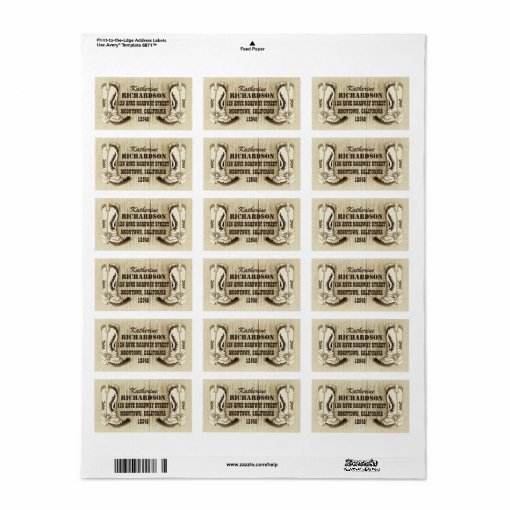 cowboy boots western address labels | Zazzle