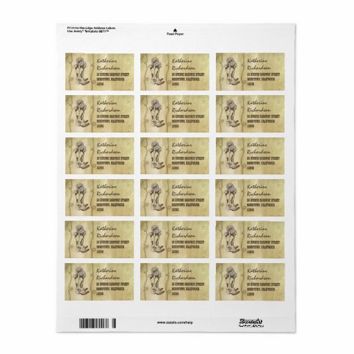 cowboy boots western address labels | Zazzle