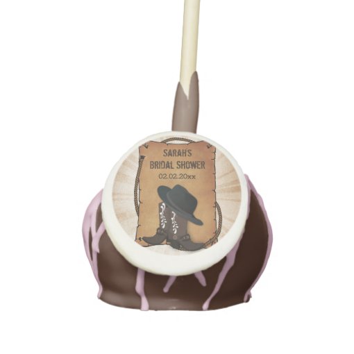 cowboy boots western theme Personalized cake pops | Zazzle