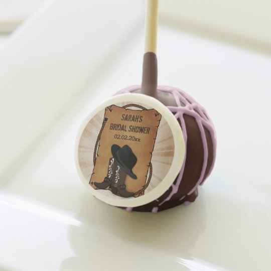 cowboy boots western theme Personalized cake pops | Zazzle.com