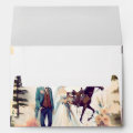 Cowboy, Bride & Horse Western Style Wedding Envelope | Zazzle