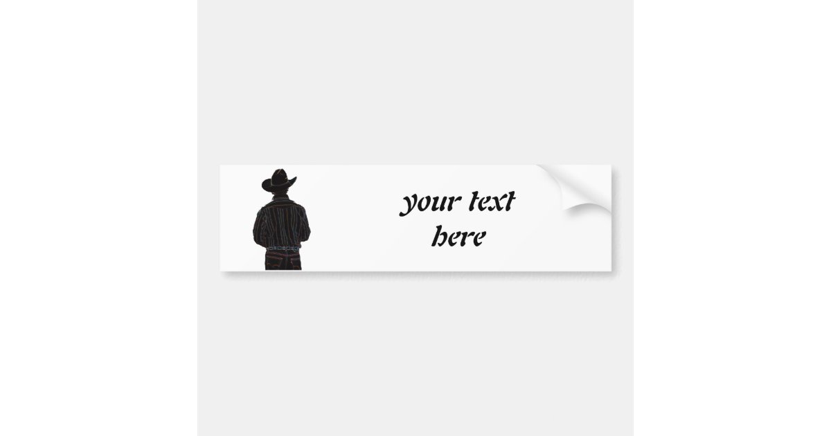 cowboy bumper sticker | Zazzle