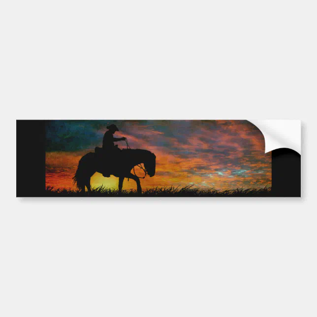Cowboy Bumper Sticker | Zazzle