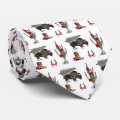 Cowboy Christmas Bison Western Buffalo Pattern Neck Tie | Zazzle