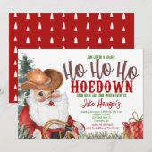 Cowboy Christmas Invitation, Country Hoedown Chris Invitation | Zazzle