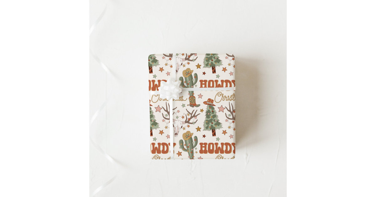 Cowboy Christmas Wrapping Paper | Western Wrapping | Zazzle